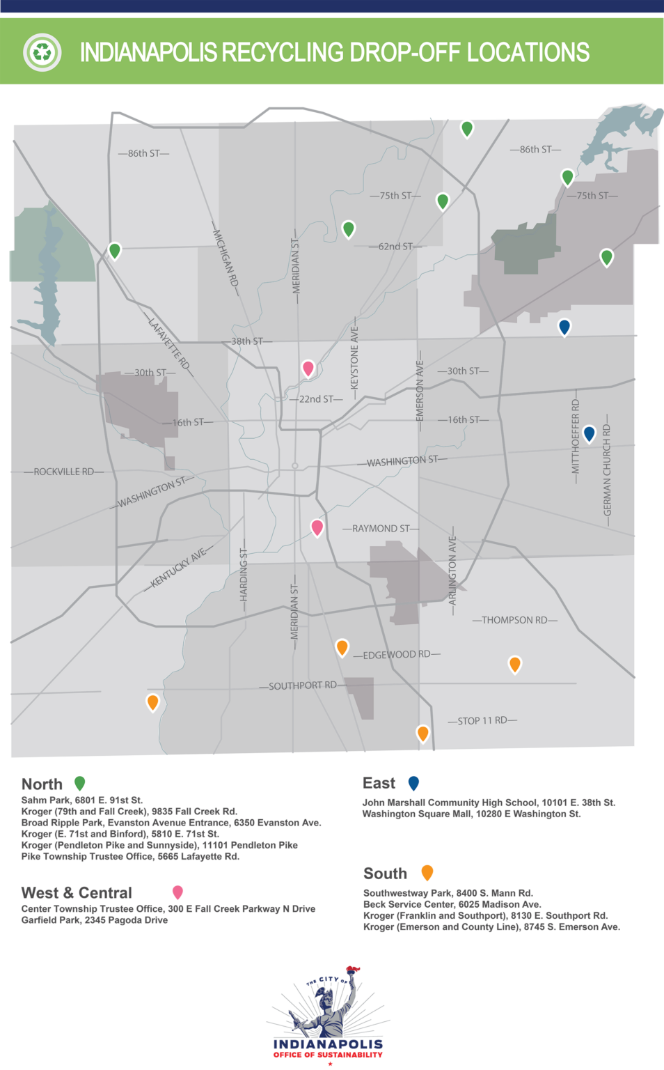 Where to drop off your recycling in Marion County, Indiana – MCWEC