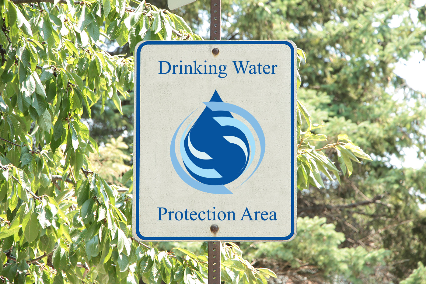 Drinking Water Protection Area Street Signs in Indianapolis – MCWEC