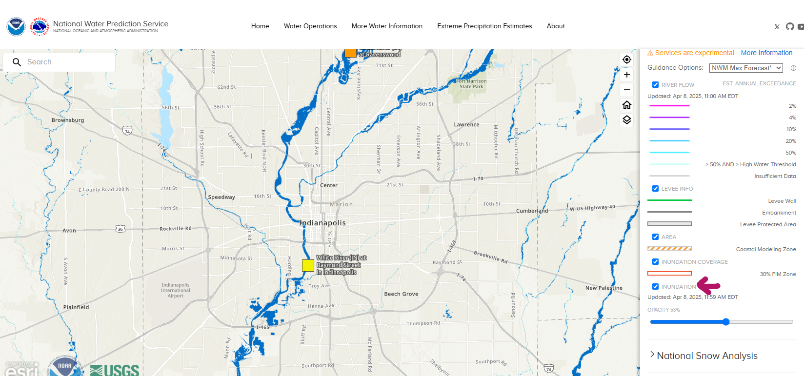 Tracking Indiana Flood Data – MCWEC